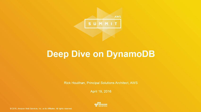 Amazon Dynamodb Getting Started Amazon Web Services 